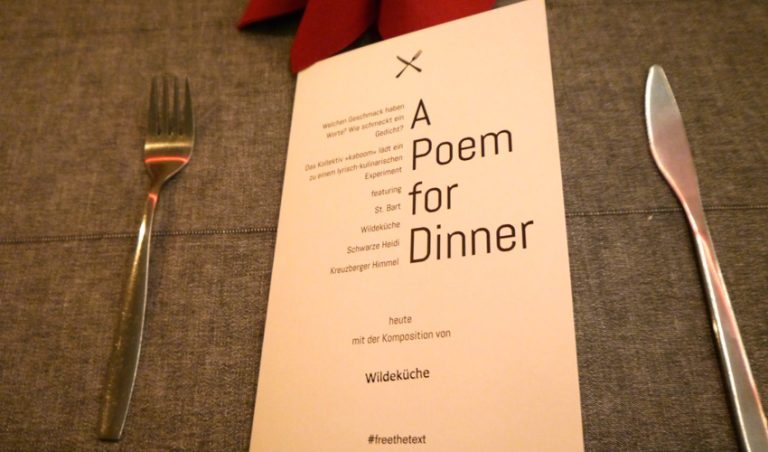 "A Poem for Dinner" - Literatur zum Essen - Sommerdiebe